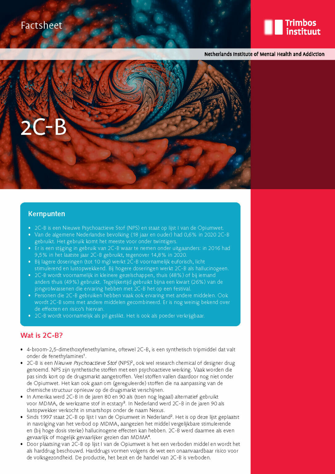 Factsheet 2C-B - Trimbos-instituut